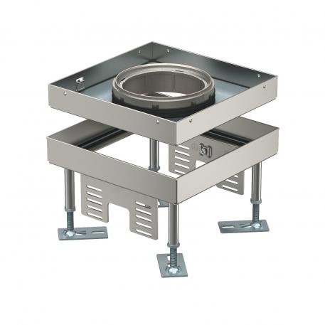 Square height-adjustable cassettes, stainless steel | OBO