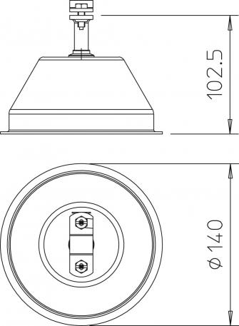 Roof conductor holder for flat roofs, with raised cable bracket | OBO