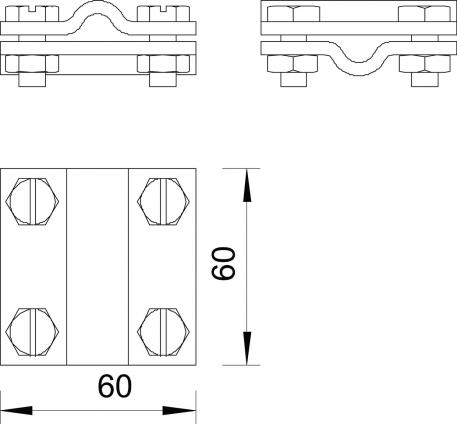 Cross-connector Rd 8−10 mm | OBO