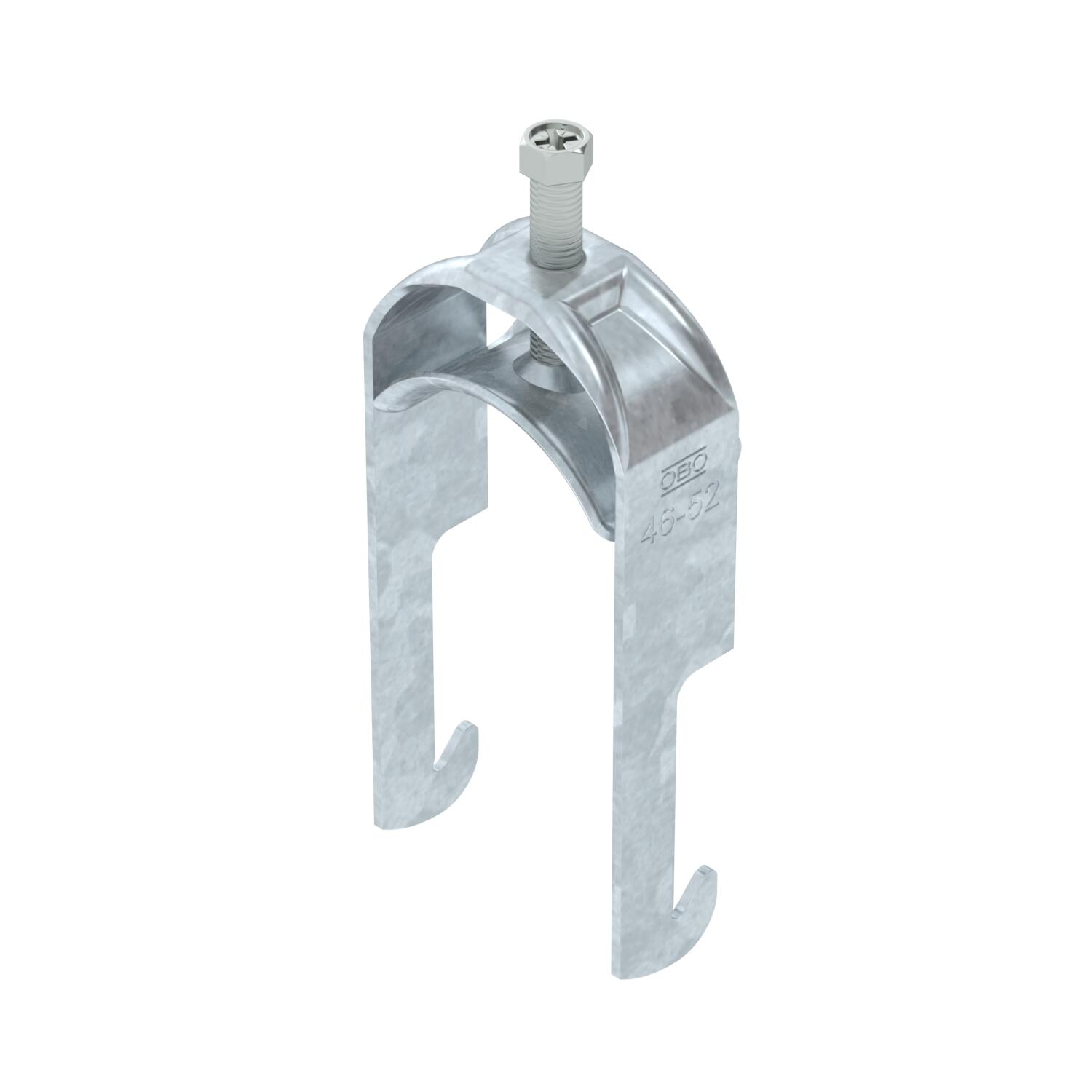 Clamp clip 2056, W-foot, single, metal pressure trough, FT 46 | 52 | 5 ...