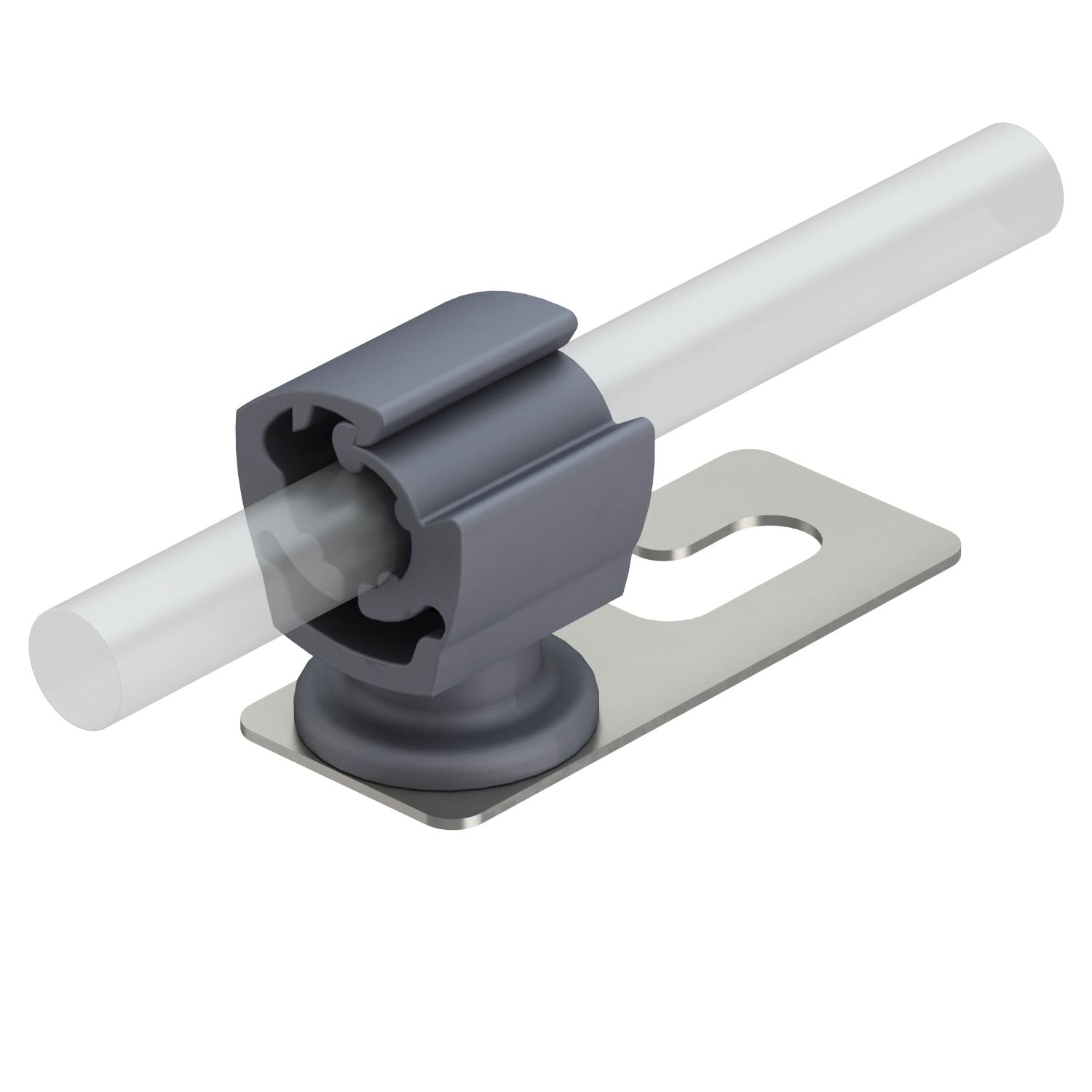 Roof conductor holder for tiled, slated and corrugated roofs, Rd 8−10 | OBO