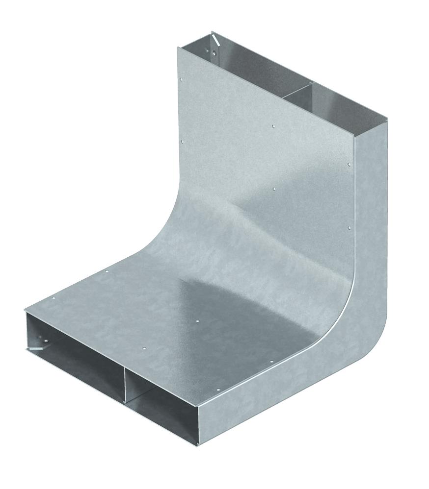 Vertical bend, two-compartment, height 48 mm | OBO