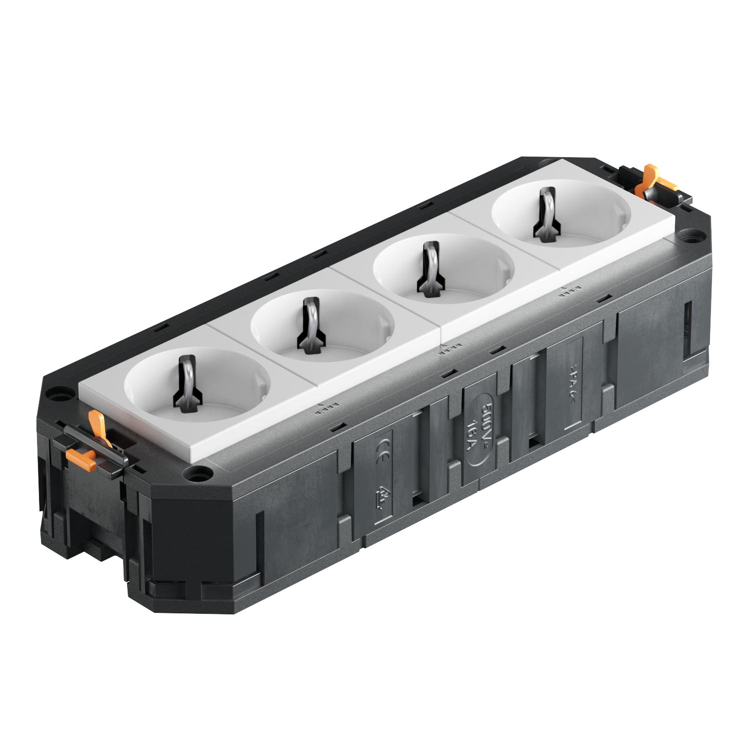 UT4 universal support, with cover plate for Modul 45® devices, system ...