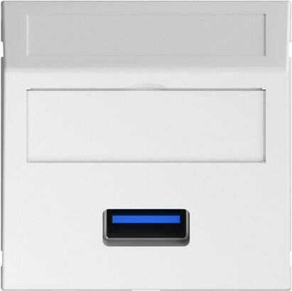 USB 2.0/3.0 connection, 1 module, slanting outlet, as screw connection ...